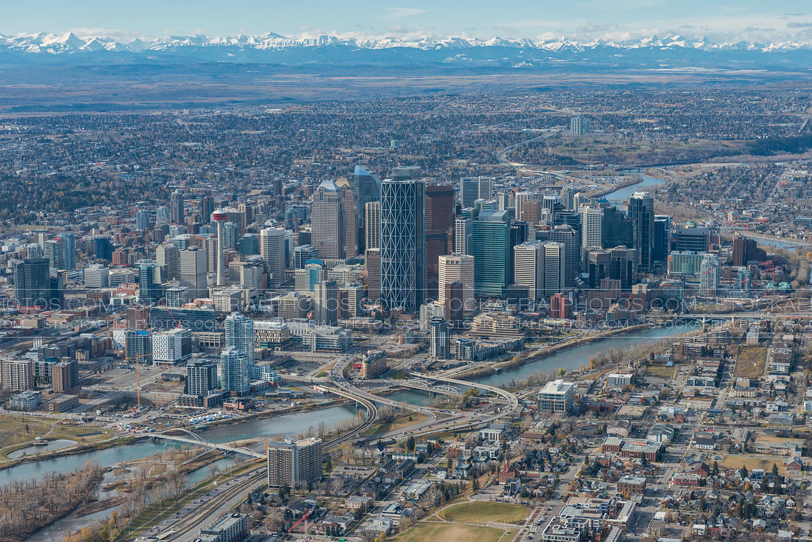 Aerial Photo | Calgary Skyline