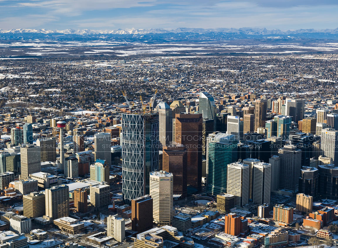 Aerial Photo | Calgary Skyline