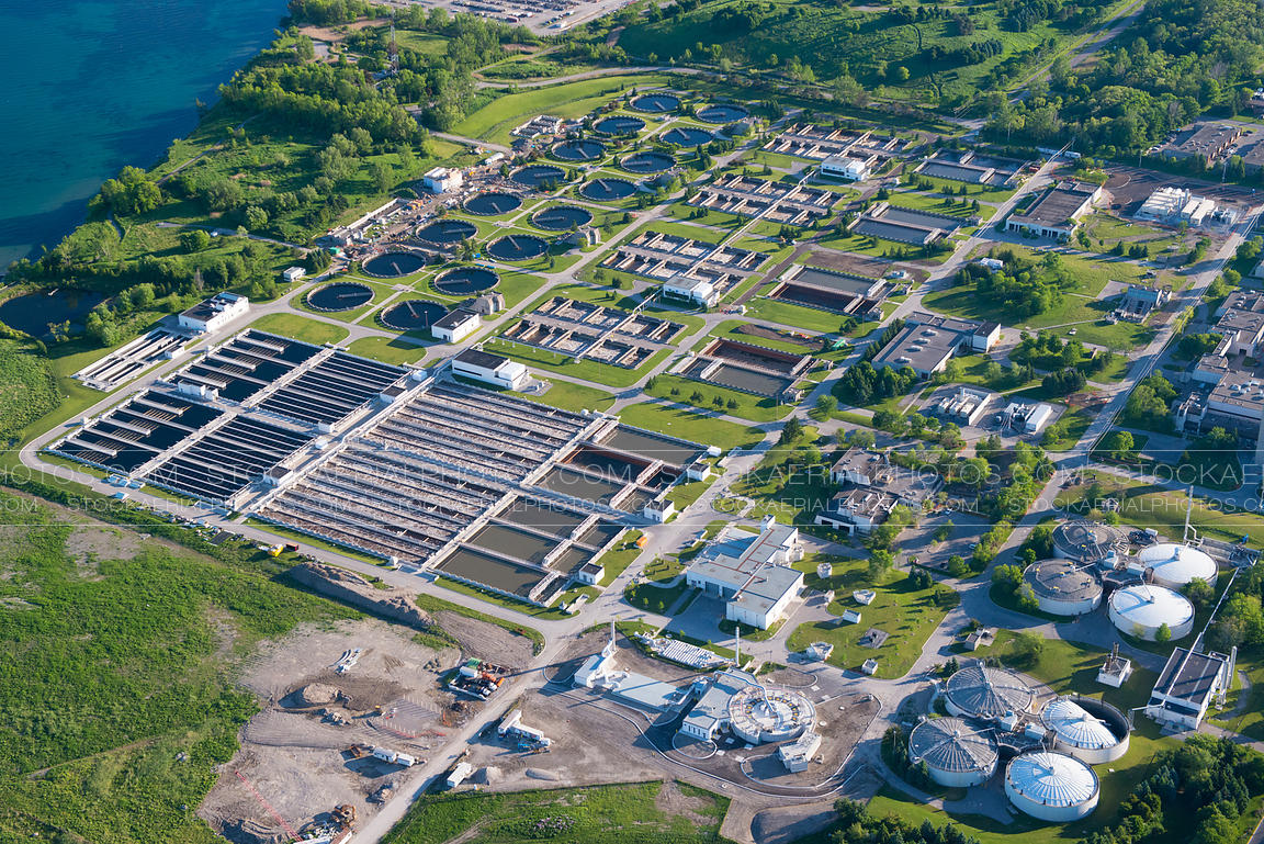 Aerial Photo | Duffin Creek Water Pollution Control Plant, Pickering ...