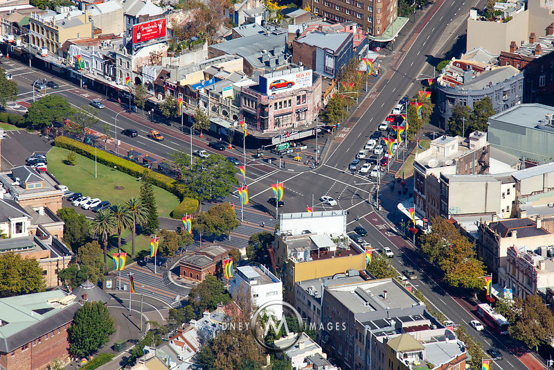 Sydney Aerial Photography - Taylor Square, Darlinghurst