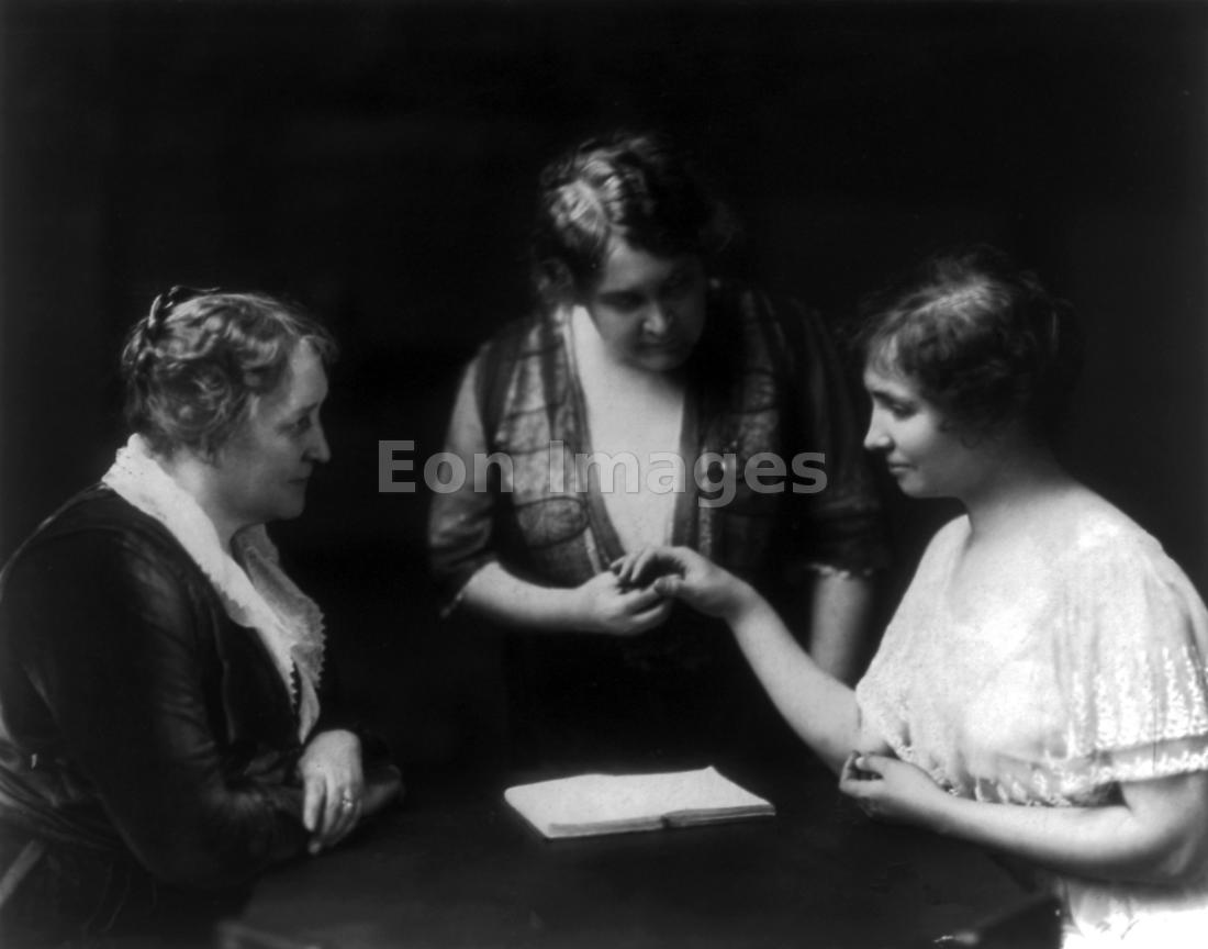 Eon Images | Helen Keller reads signs using her hands