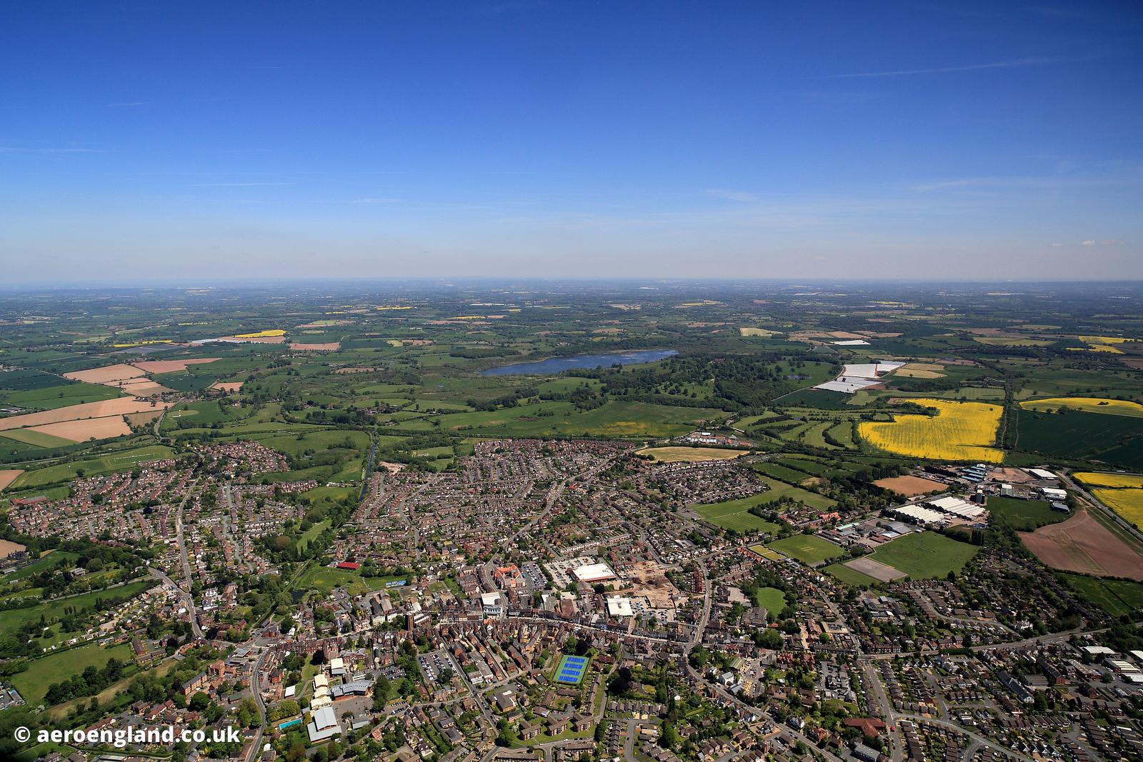 aeroengland | aerial photograph of Newport Shropshire England UK