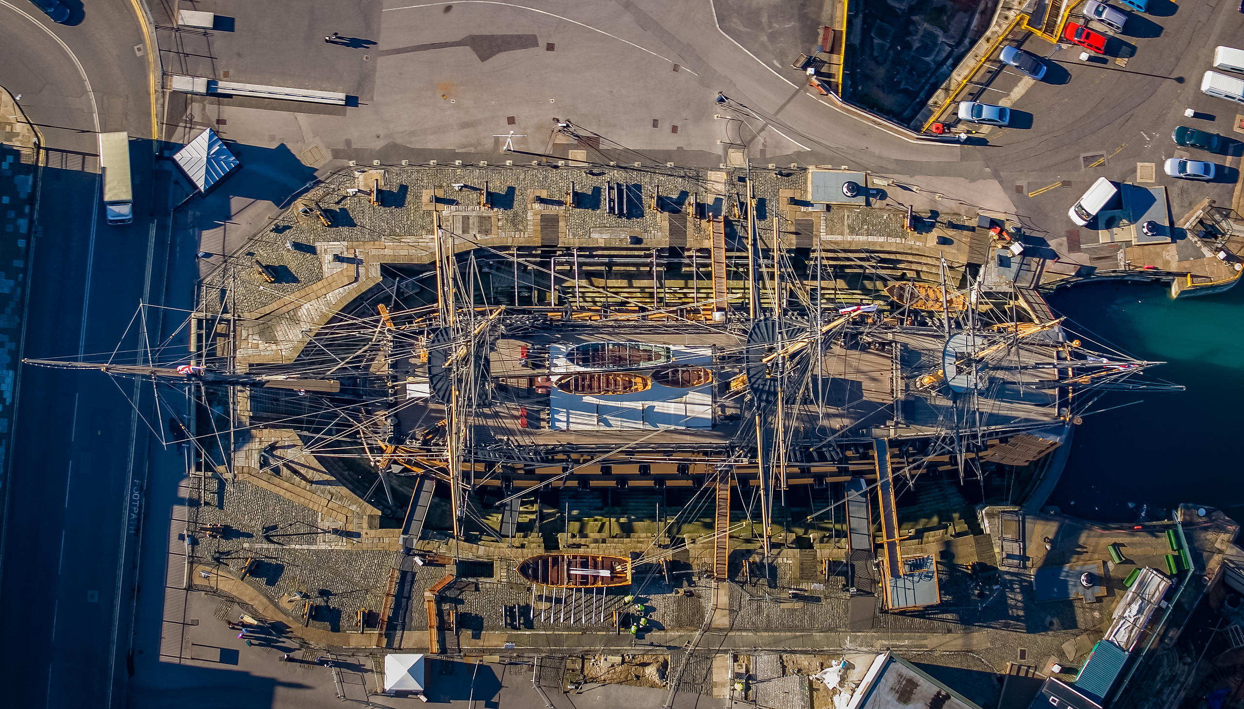 Upix Photography | Aerial View of HMS Victory