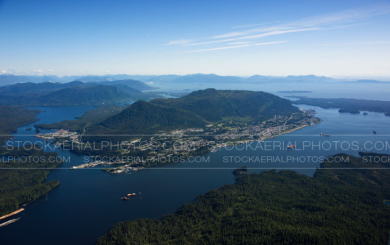 Aerial Photo | Aerial photo of downtown Prince Rupert, British Columbia.