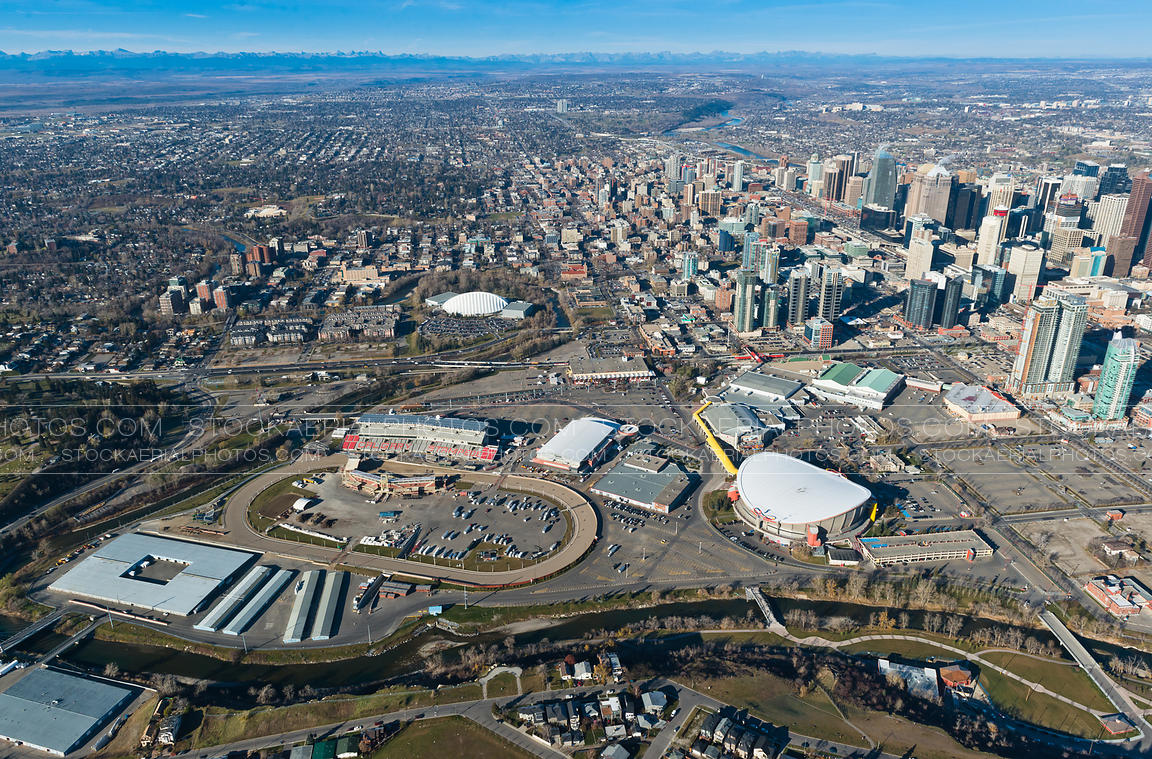 Aerial Photo | Stampede Grounds, Calgary