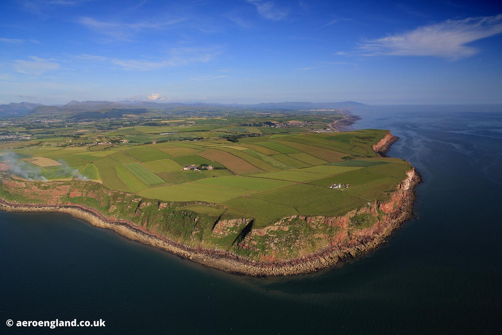 aeroengland | aerial photograph of St Bees Head in the Lake District ...