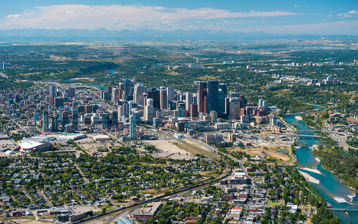 Aerial Photo | Calgary Skyline