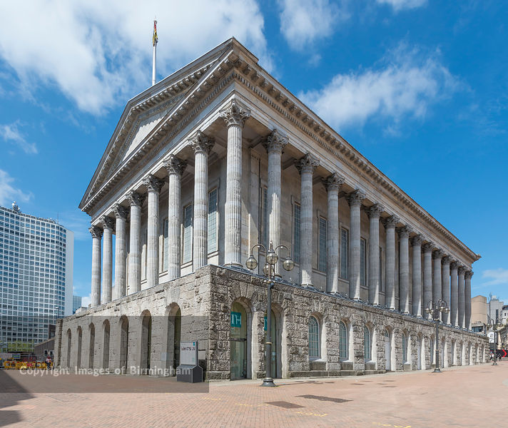 Images of Birmingham Photo Library The Birmingham Town Hall, Victoria ...