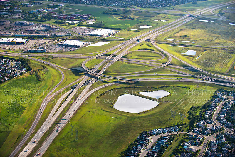 Aerial Photo | Anthony Henday Dr and Yellowhead Hwy Interchange, Edmonton