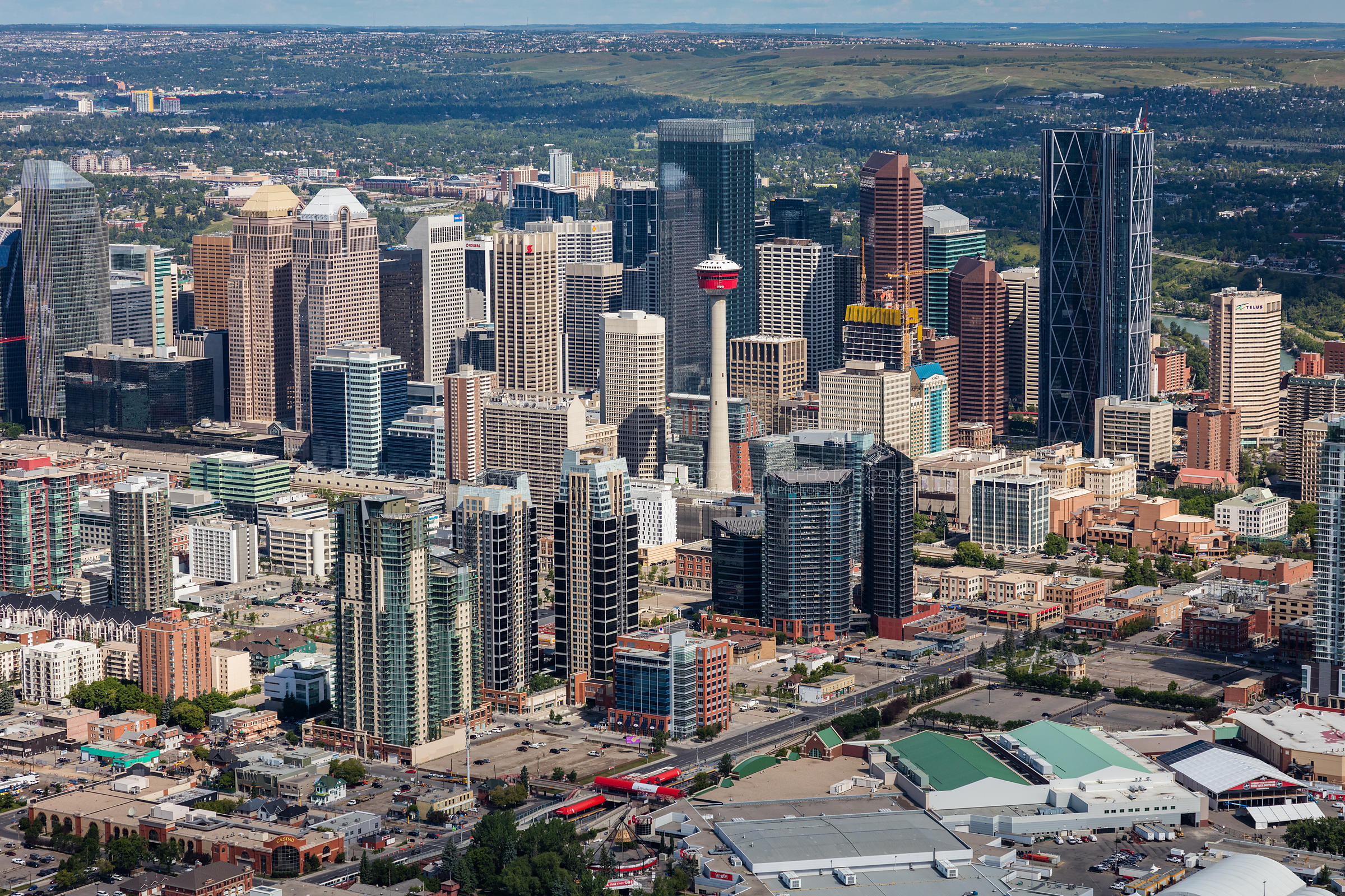 Aerial Photo | Calgary Skyline