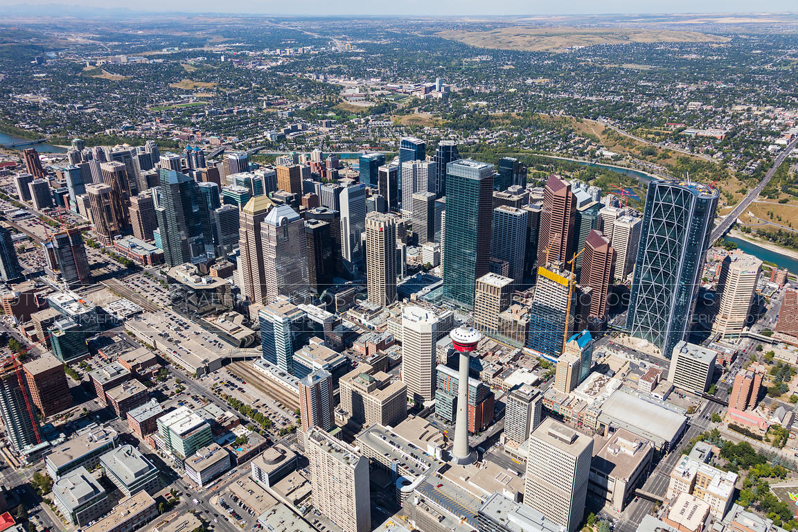 Aerial Photo | Downtown Calgary