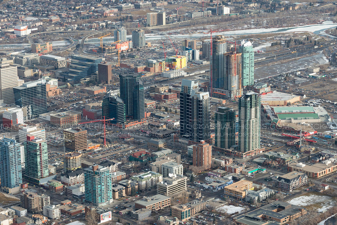 Aerial Photo | Victoria Park, Calgary