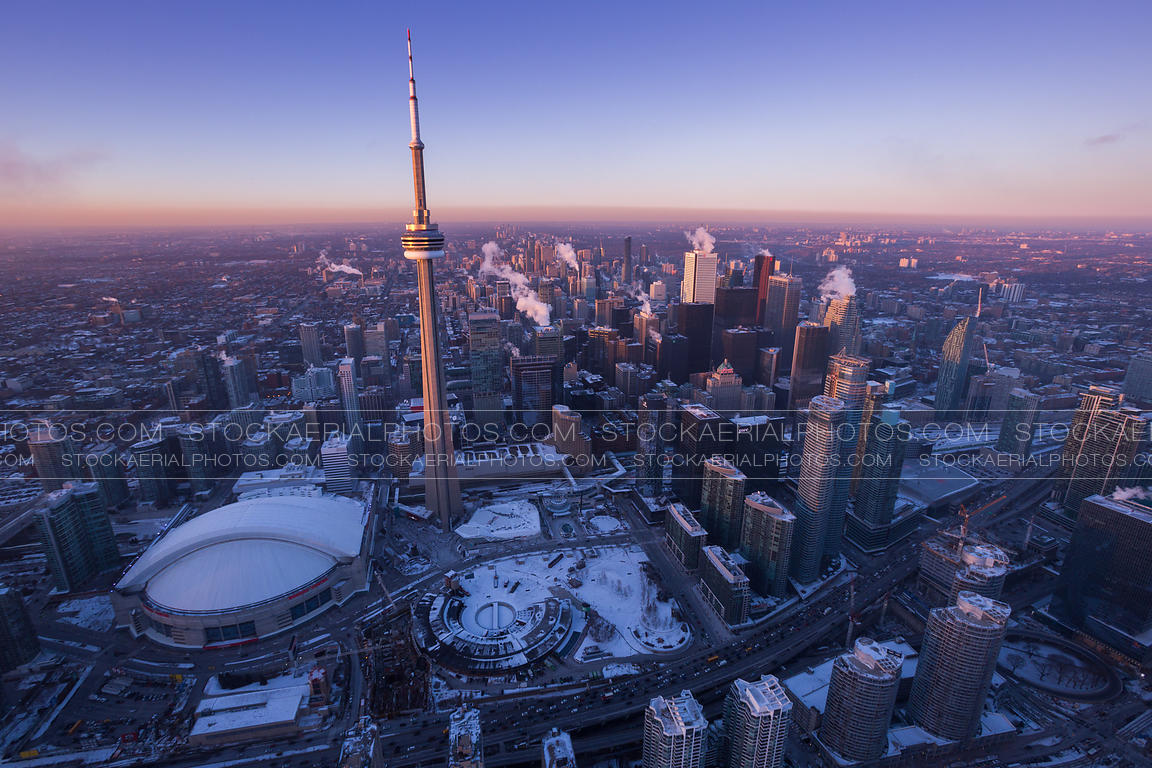 Aerial Photo | Toronto Skyline in Winter