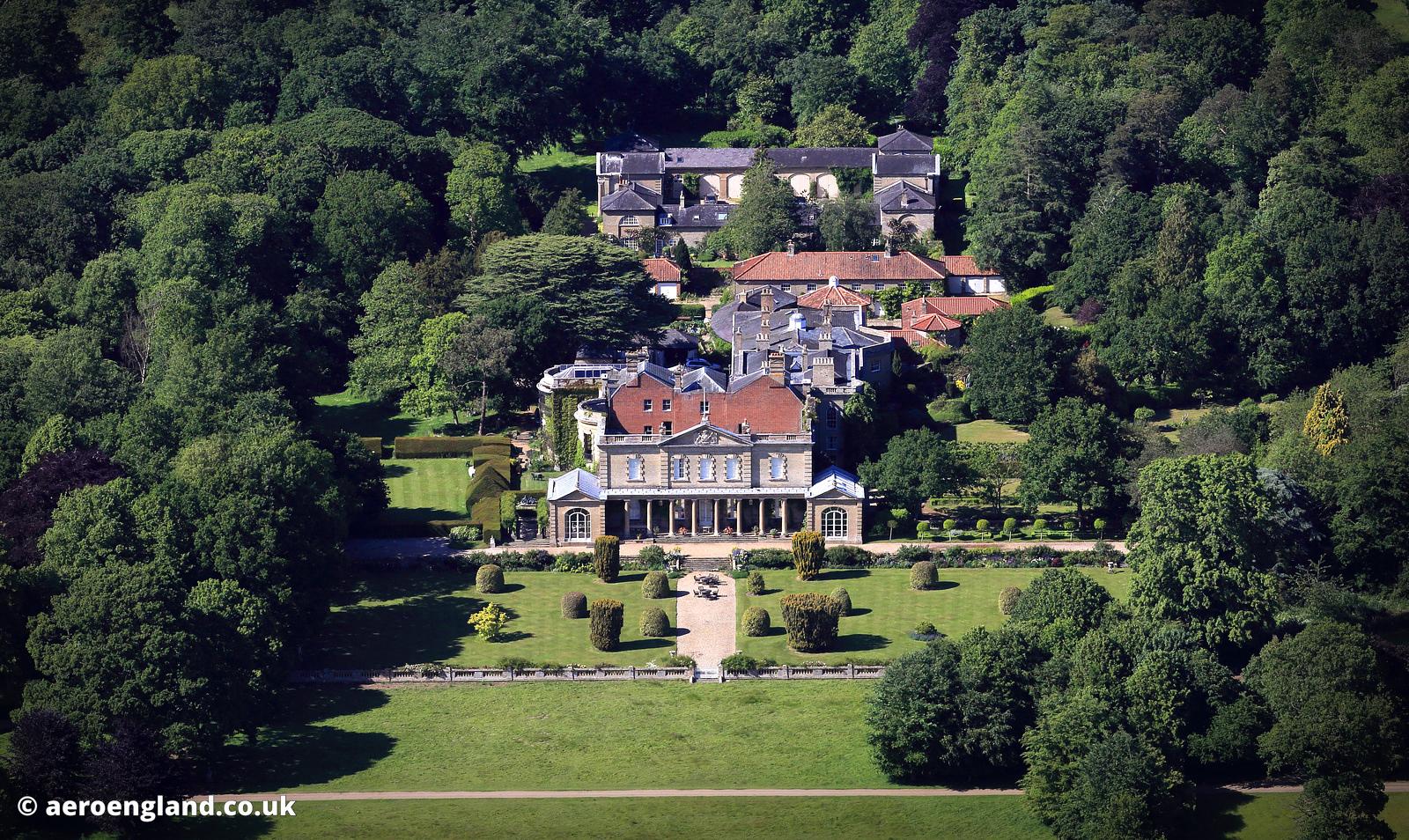 aeroengland | aerial photograph of Gunton Hall Norfolk England UK