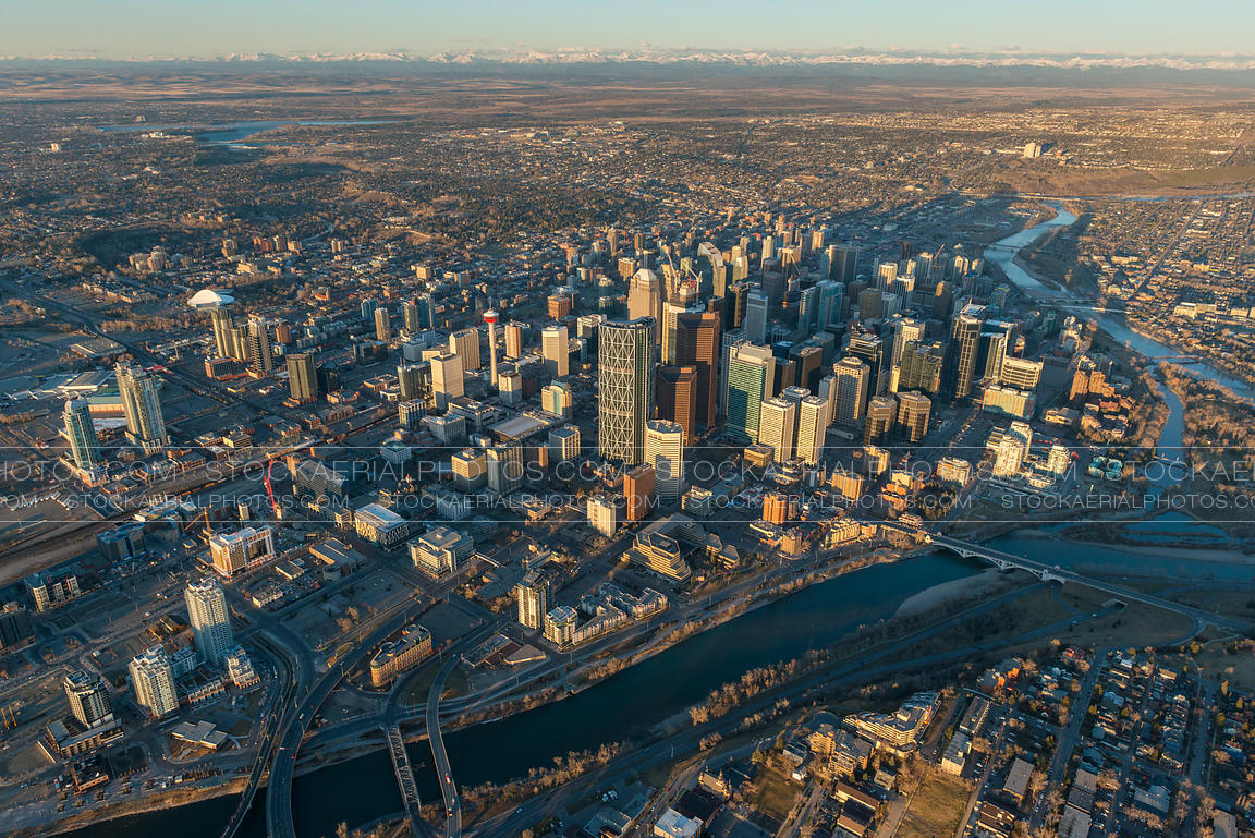 Aerial Photo | Calgary Skyline 2016