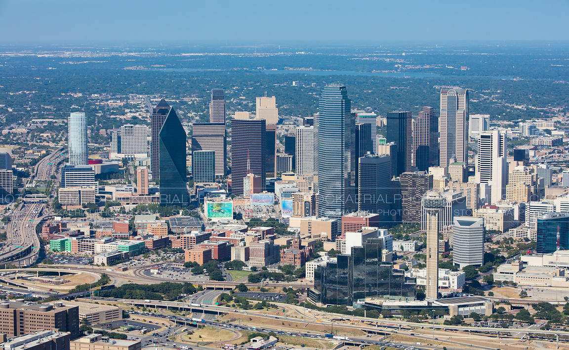 Aerial Photo | Dallas City Skyline