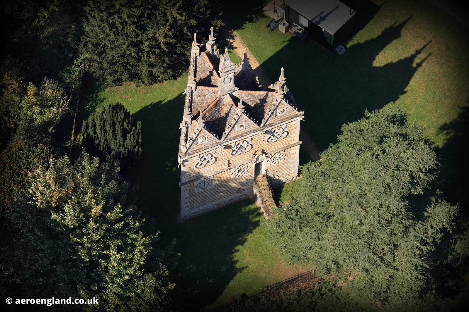 aeroengland | aerial photograph of Rushton Triangular Lodge ...
