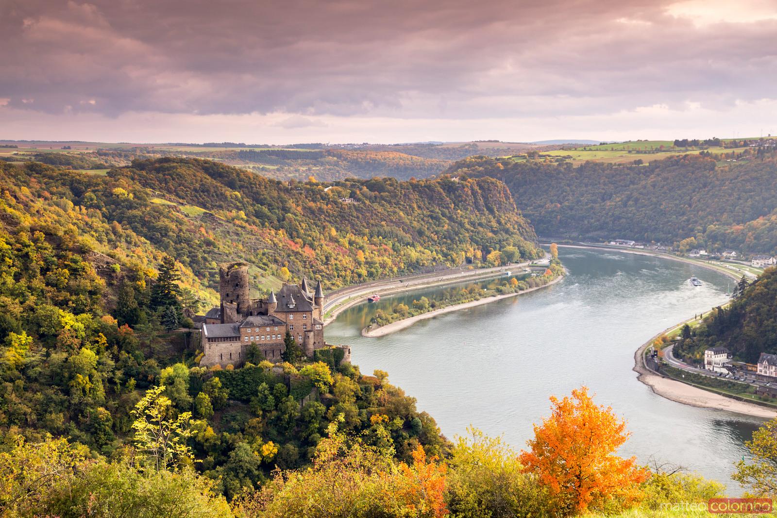 Matteo Colombo Travel Photography | Burg Katz castle and river Rhine in ...