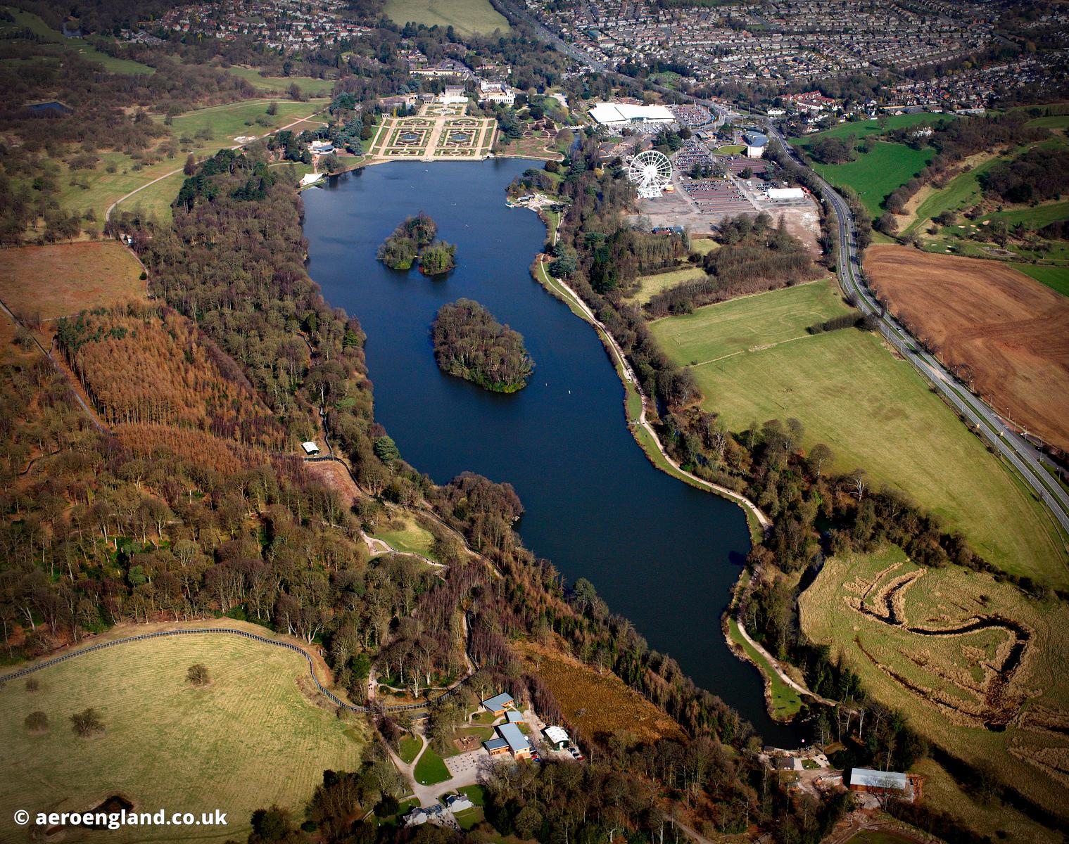 aeroengland | aerial photograph of Trentham Gardens Stoke-on-Trent ...