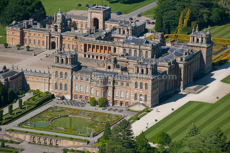 Aerial View. Aerial view of Blenheim Palace . Jason Hawkes