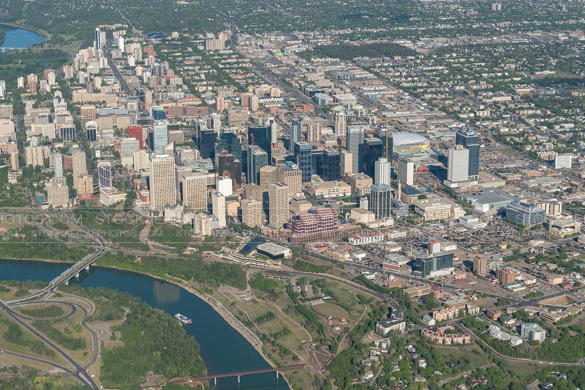 Aerial Photo | Edmonton Skyline 2016
