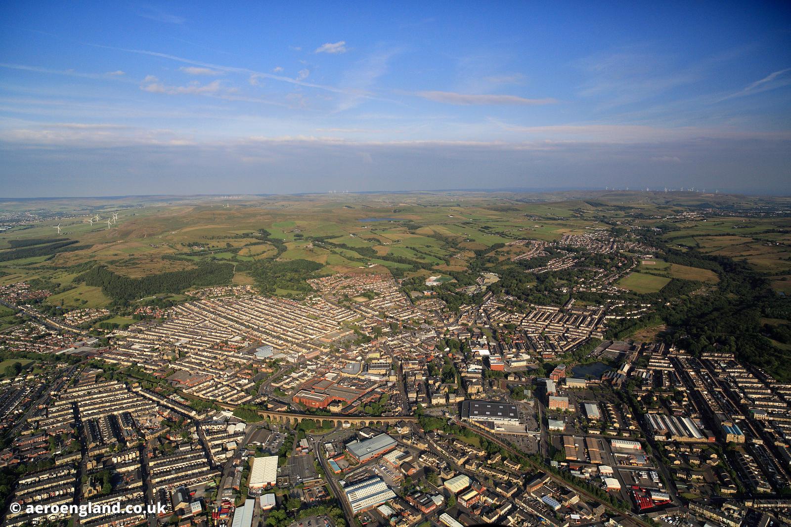aeroengland | aerial photograph of Accrington England UK