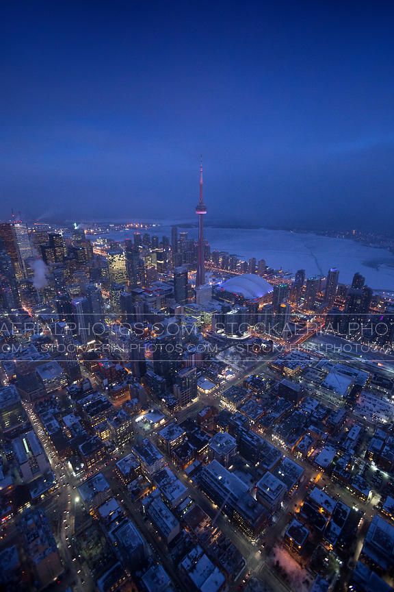 Aerial Photo | Toronto City Skyline at Night