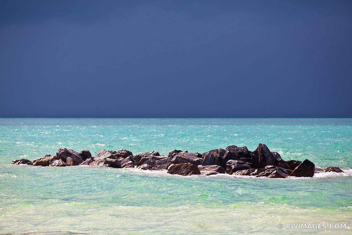 Photo Print of TURQUOISE SEA WATERS AND ROCKS KEY WEST FLORIDA KEYS ...