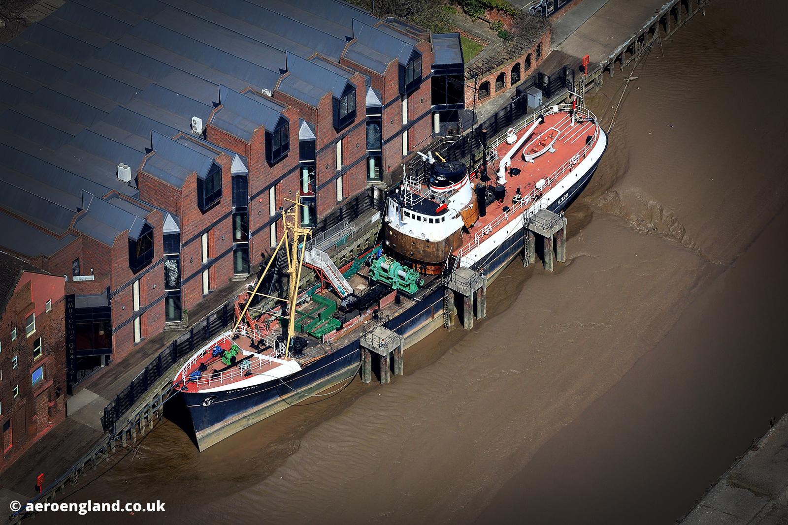 aeroengland | aerial photograph of the Artic Corsair museum trawler ...