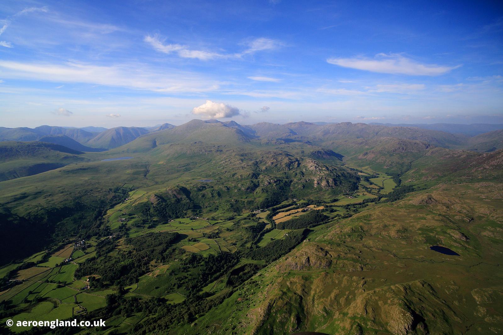 aeroengland | aerial photograph of Eskdale in the Lake District Cumbria ...