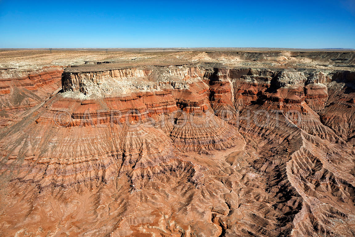 aerial photography | Stratigraphic layering in sedimentary rocks at the ...