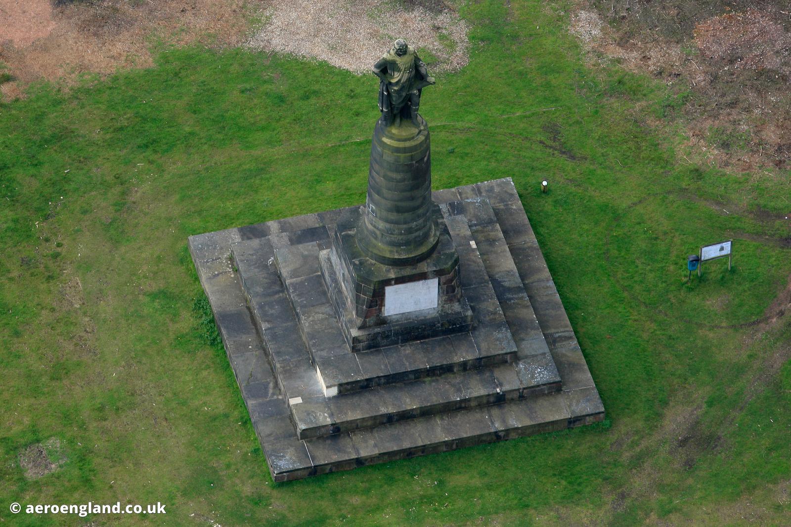 aeroengland | aerial photograph of the Duke of Sutherland monument ...