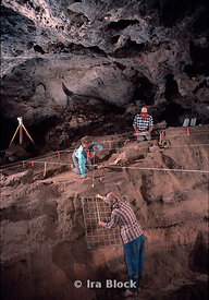 Ira Block Photography | Men working in archeology site, Border Cave ...