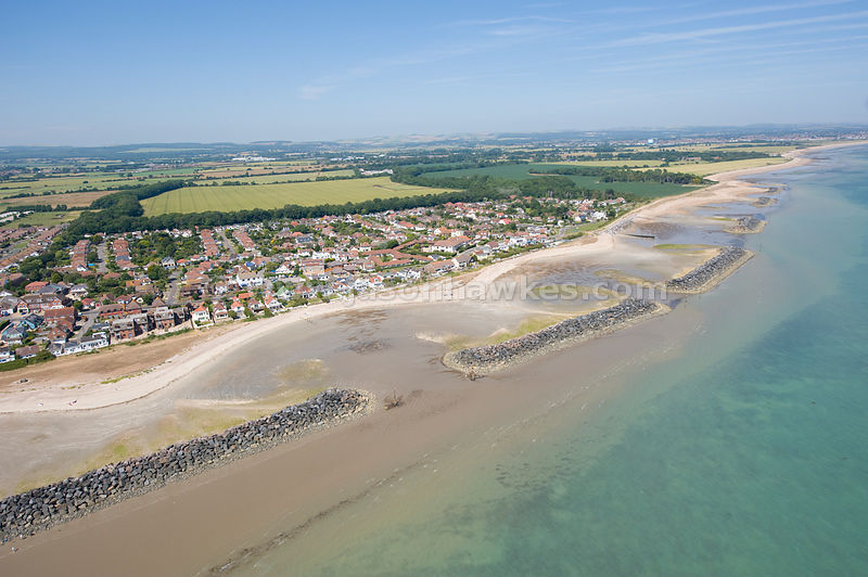Aerial View. Elmer Sands, West Sussex . Jason Hawkes