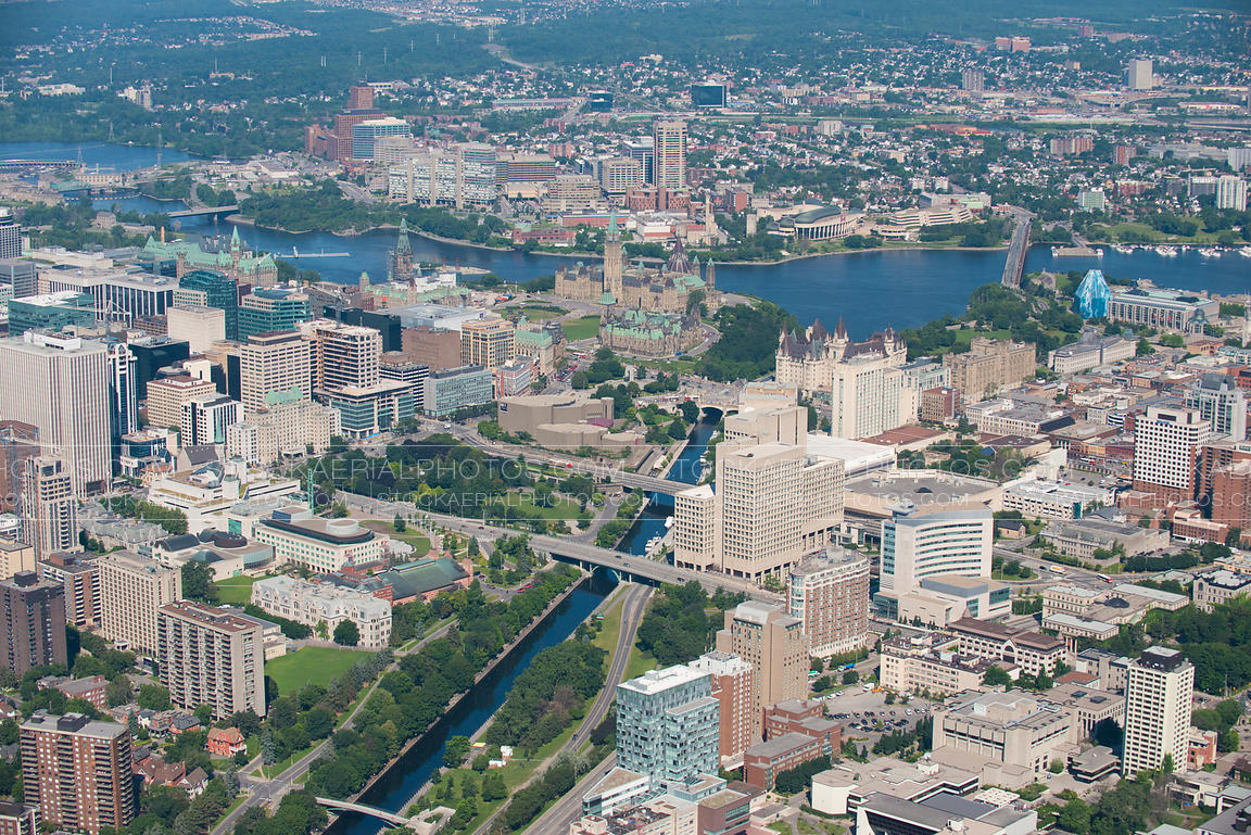Aerial Photo | Ottawa City Skyline