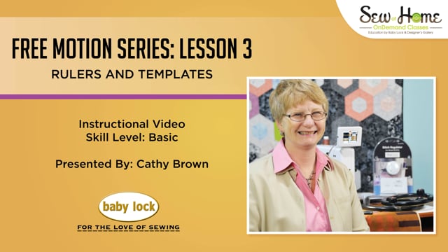 Free Motion Series - Lesson 2 The Secrets of Free Motion Quilting