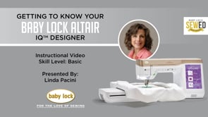 Getting to Know Your Baby Lock Meridian - IQ