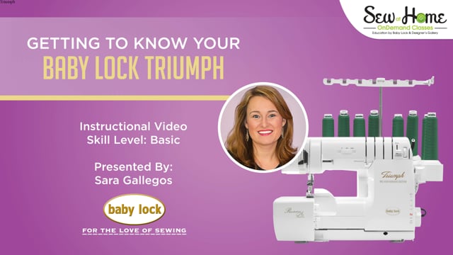 Baby Lock Triumph Serger Machine