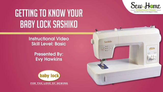 Baby Lock Machine: Sashiko 2