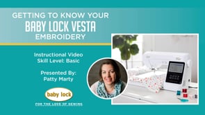 Baby Lock Vesta Sewing and Embroidery Machine