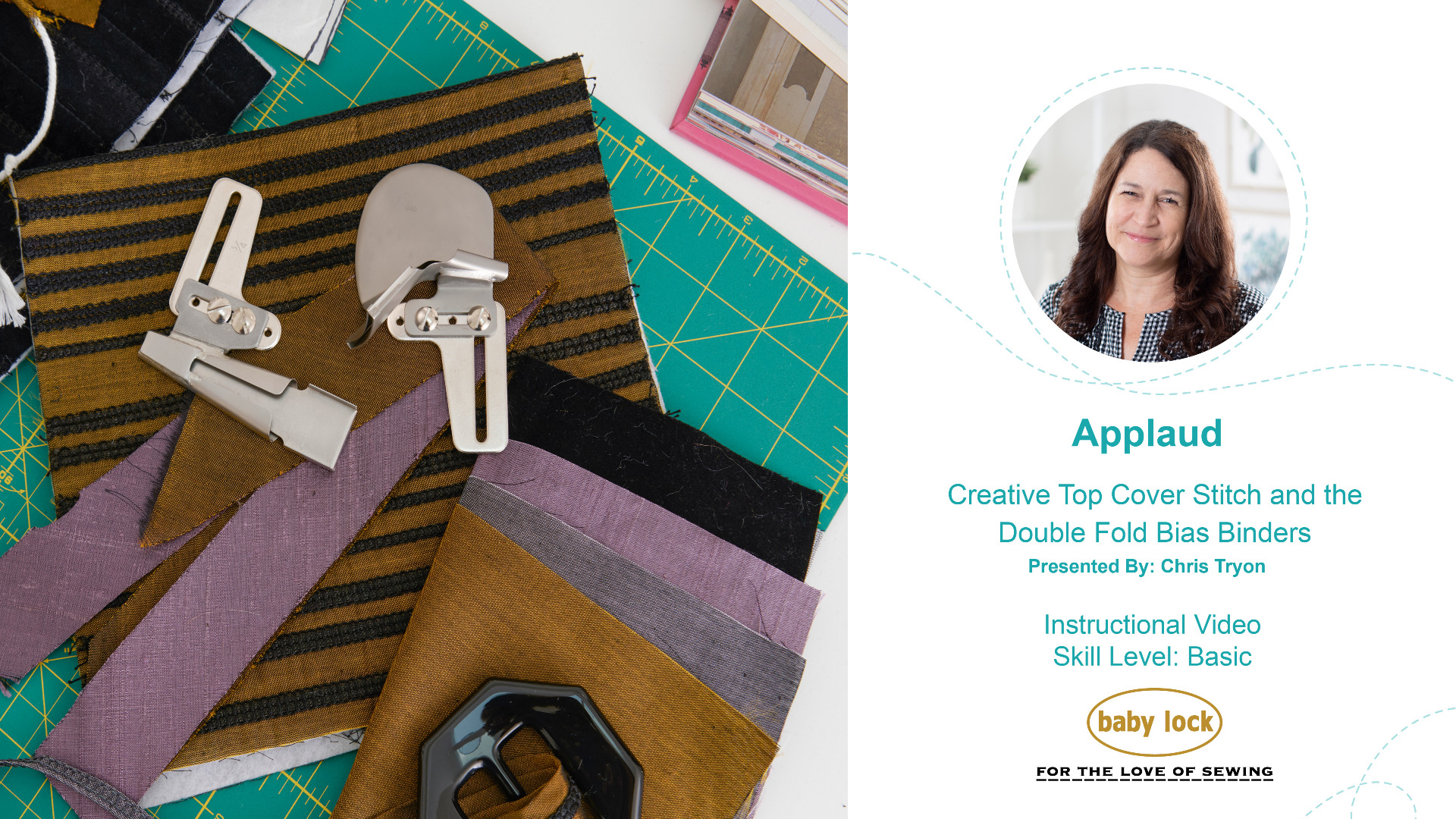 Applaud - Creative Top Cover Stitch and the Double Fold Bias Binder