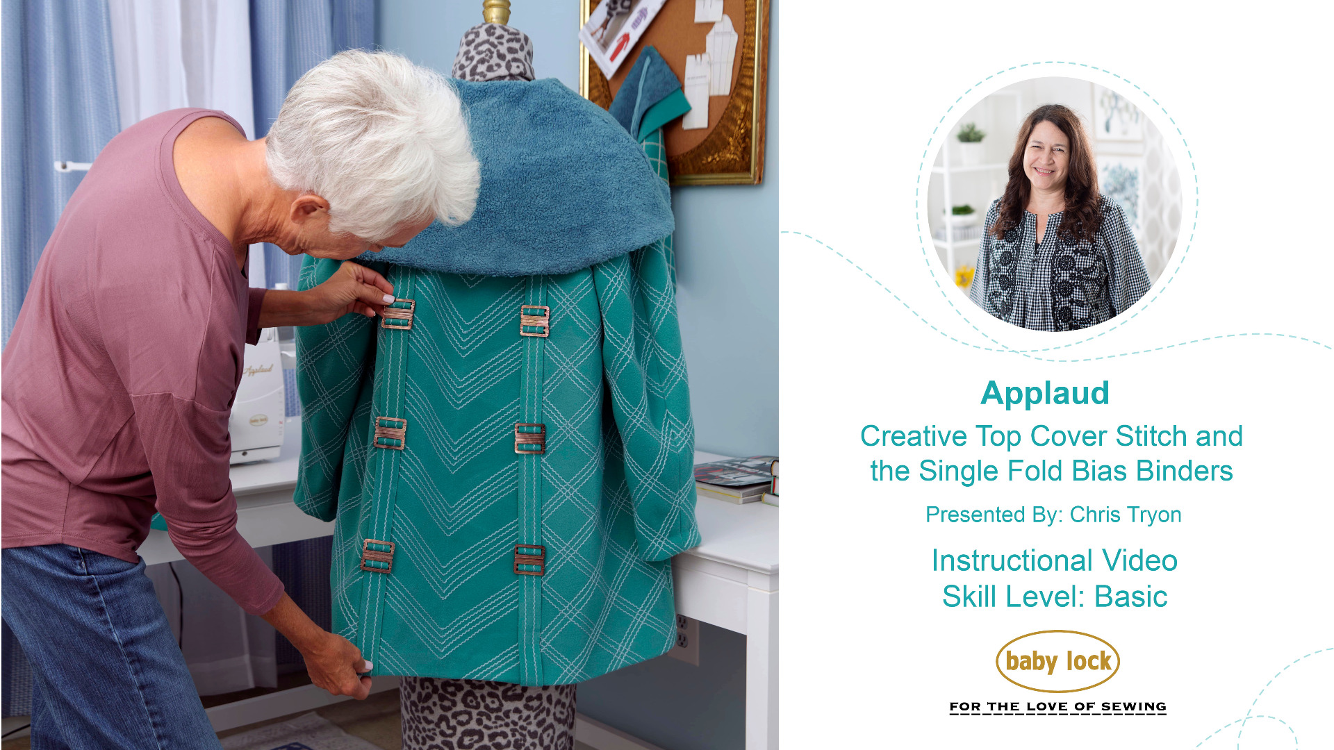 Applaud - Creative Top Cover Stitch and the Single Fold Bias Binder