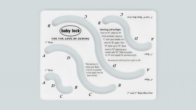 Captured Foot Rope Template - 3/16"