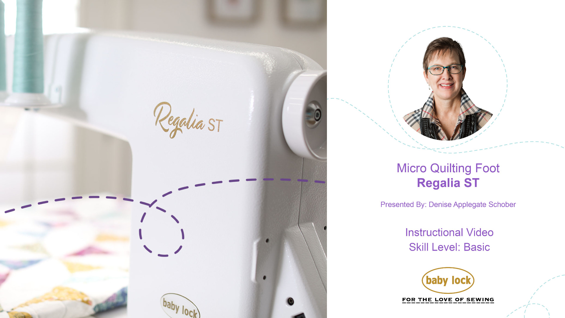 Regalia ST Micro Quilting Foot