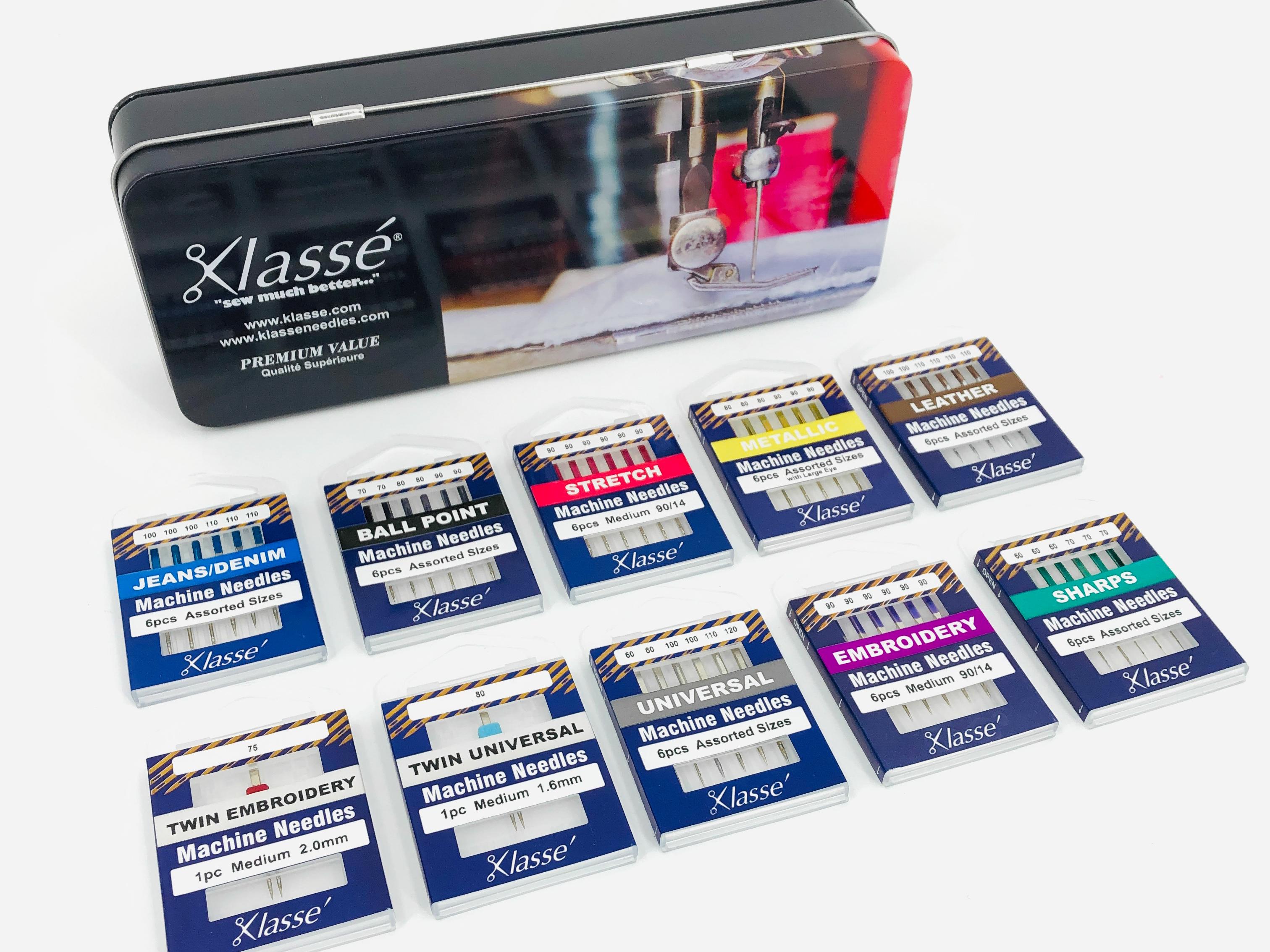 Klasse Needle Variety Gift Tin Includes 10 Different Needle Packs