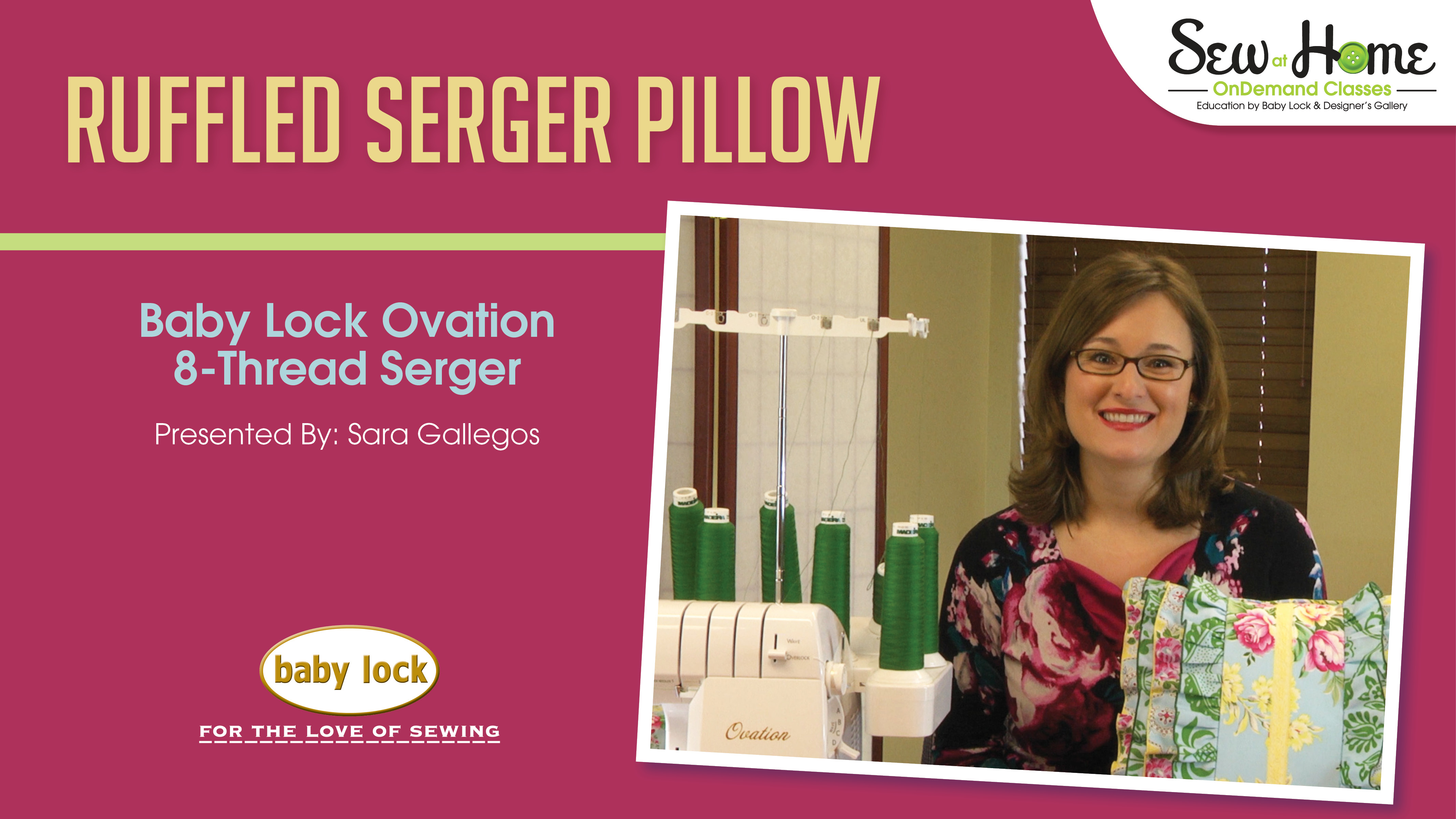 Project: Ruffled Serger Pillow