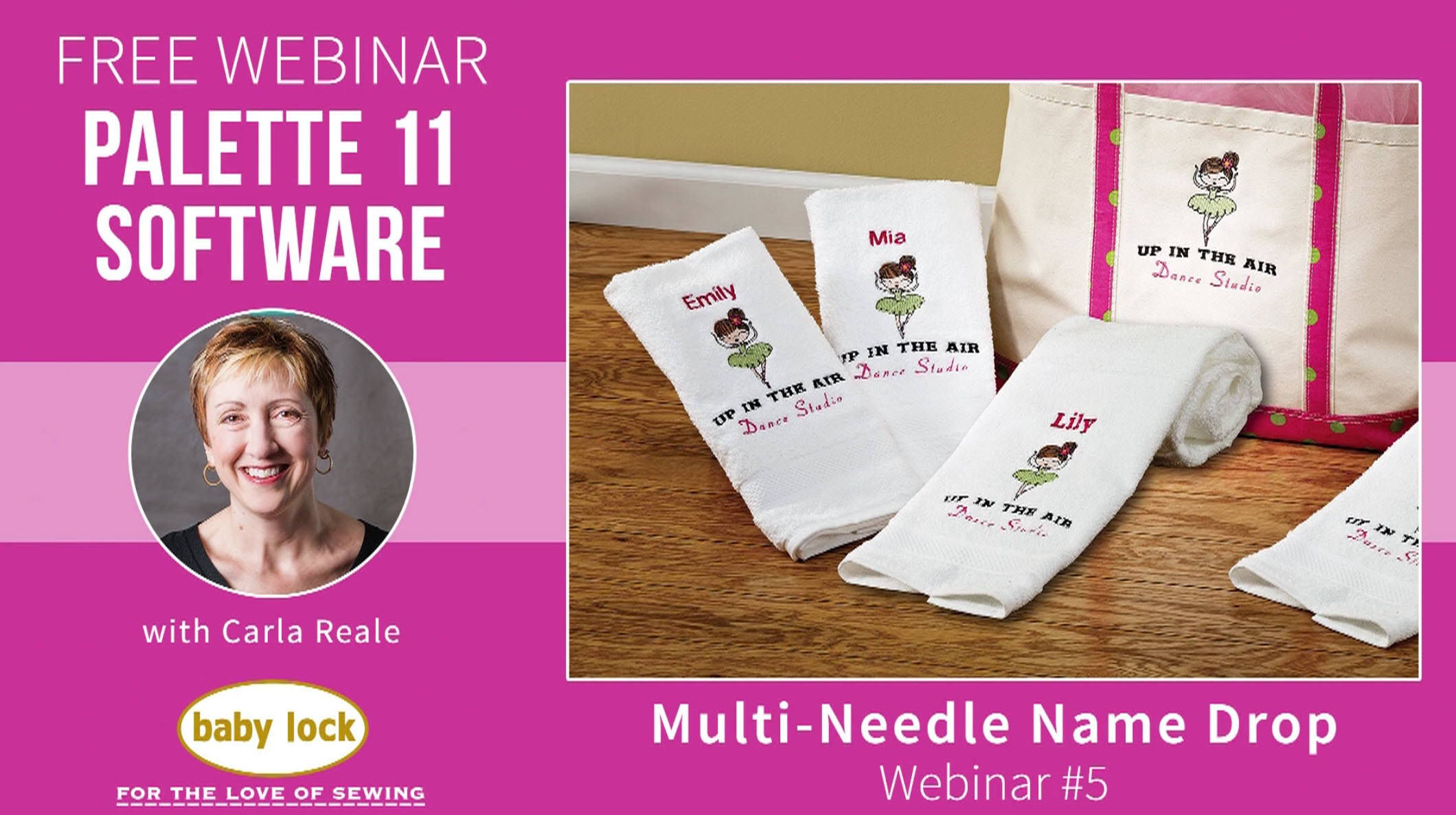 Baby Lock - Palette 11 Webinar #5 - Multi-Needle Name Drop