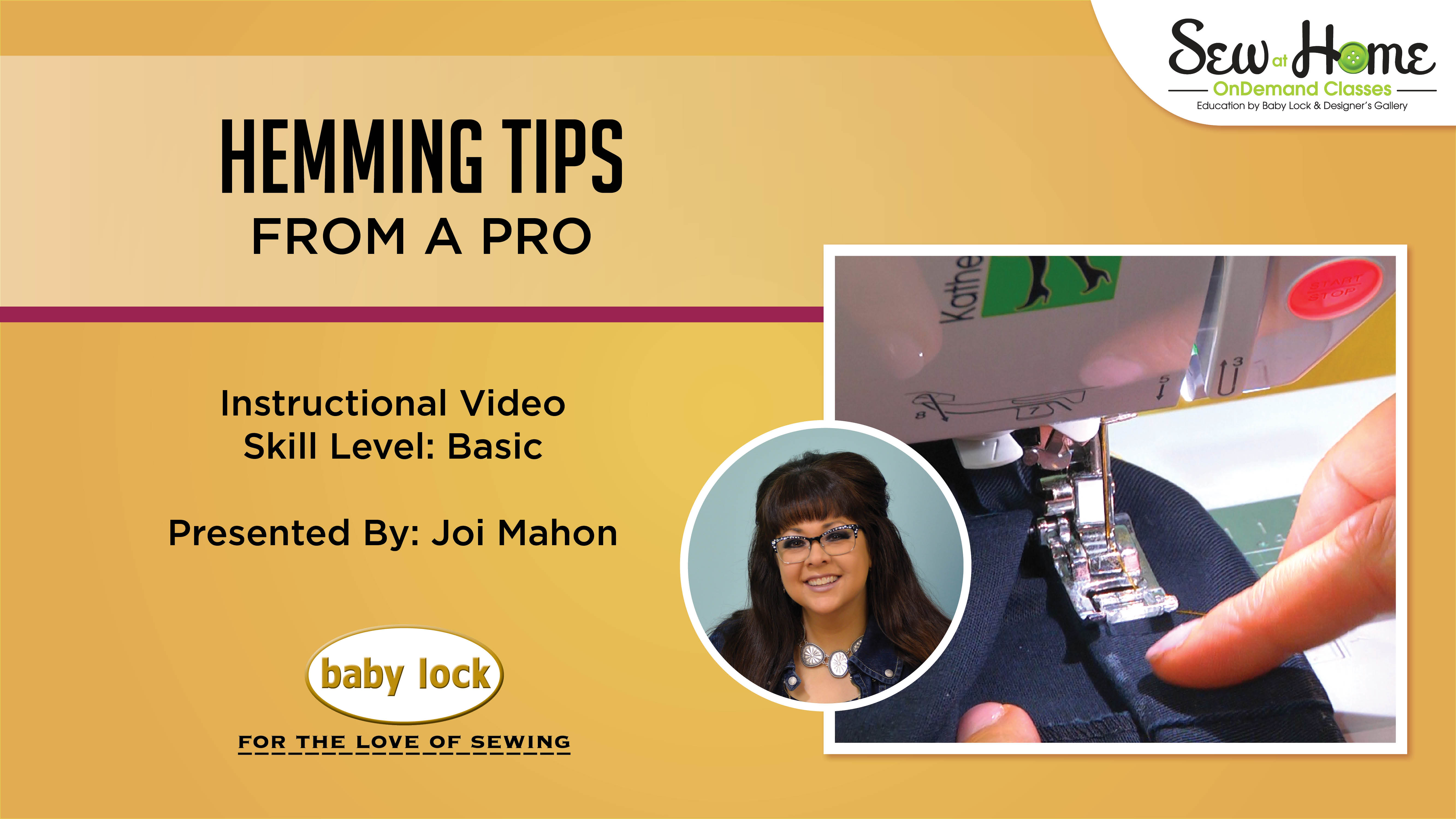 Hemming Tips From A Pro