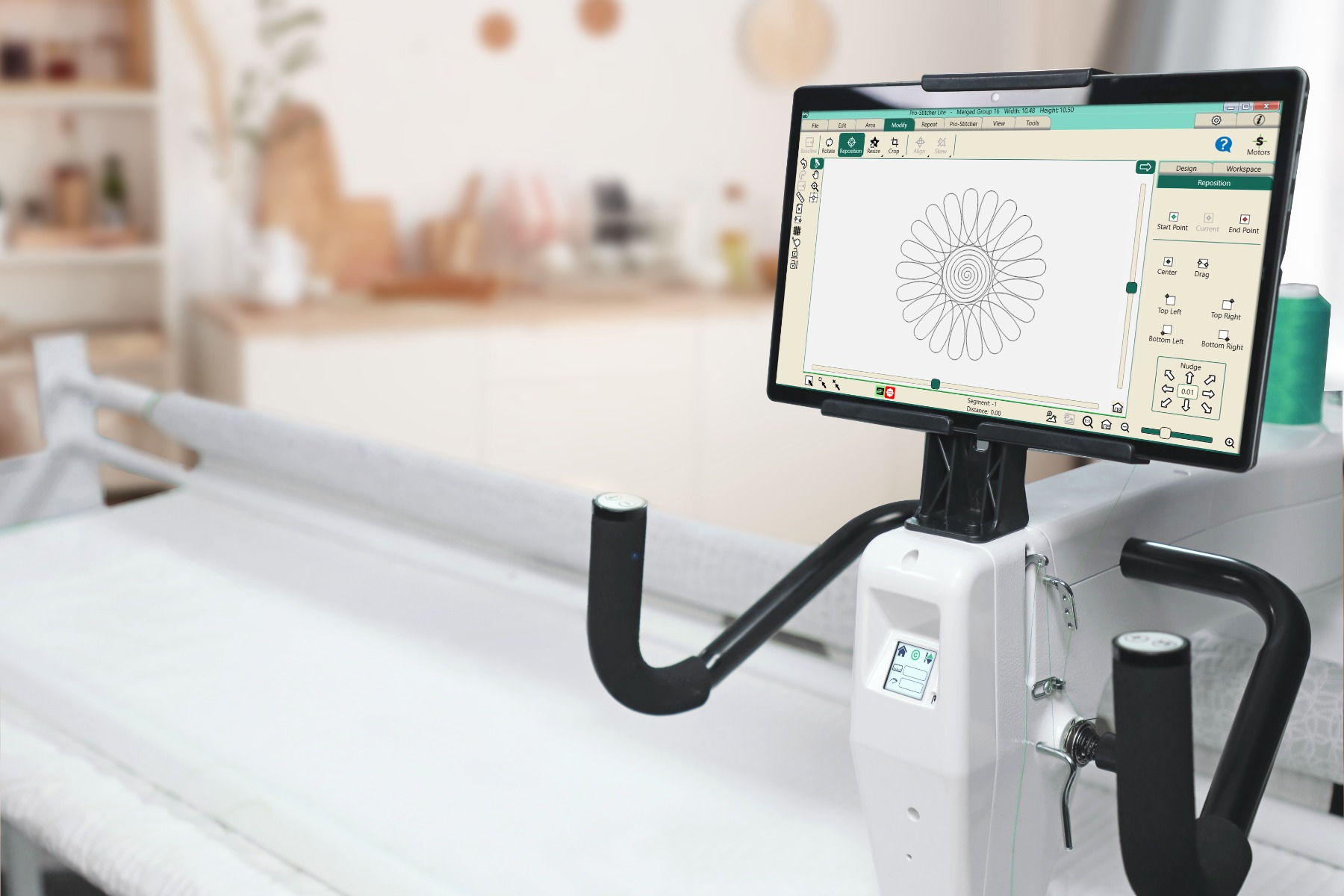 Pro-Stitcher Lite Quilting Software System for Gallant XL with Table Top