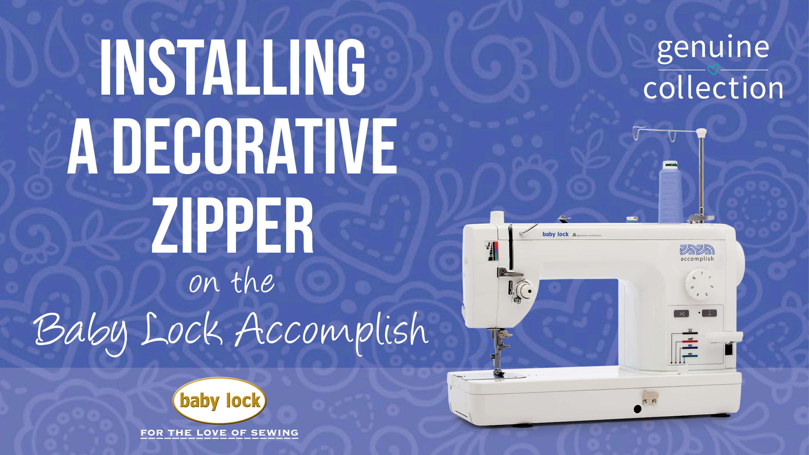 Accomplish - Installing a Decorative Zipper